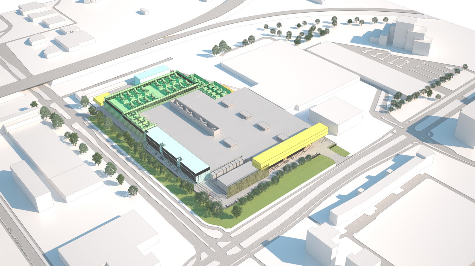 wrk architecten | masterplan binnenstedelijk data centre